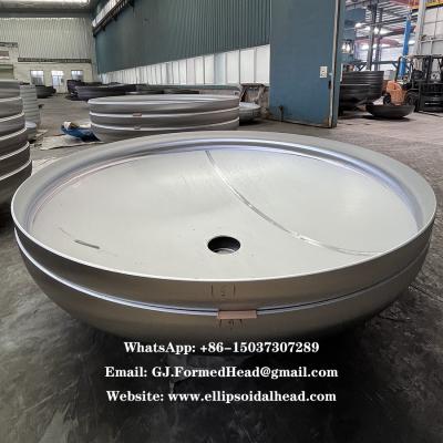 China High Precision Thin Wall Stainless Steel Torispherical Dished Head Manufacturer in China for sale