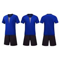 China Light Board Short Sleeve Youth Football Uniforms For School Boys for sale