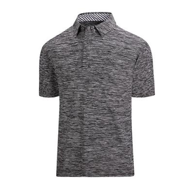 China Business Leisure OEM T Shirts Gray Lapel Polo Work Shirts With Company Logo for sale
