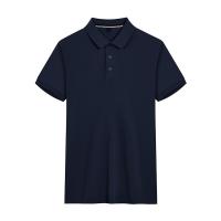China S to 4XL Classic Lapel Loose Casual Polo Shirt 96 Polyester 4 Spandex Shirts for sale