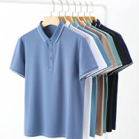 China 2022 New Casual Trend OEM T Shirts Sports Fitness Lapel POLO Shirt For Men for sale
