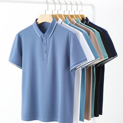 China 2022 New Casual Trend OEM T Shirts Sports Fitness Lapel POLO Shirt For Men for sale