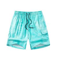 China Men's thin breathable sports shorts printed casual beach pants for sale