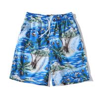 China 2022 Summer Oil Painting Flowers Cool Thin Art Pants Men for sale