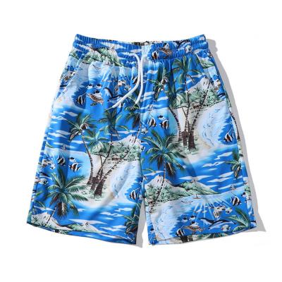 China 2022 Summer Oil Painting Flowers Cool Thin Art Pants Men for sale