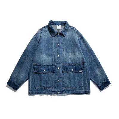 China Manufactuer OEM Oversized Jacket Fade Color Casual Denim Jacket Youth for sale
