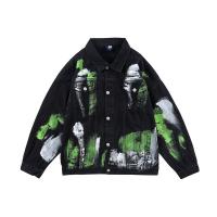 China OEM Tide Brand Hand-Painted Splash-Ink Graffiti Coat Men And Women Jacket for sale
