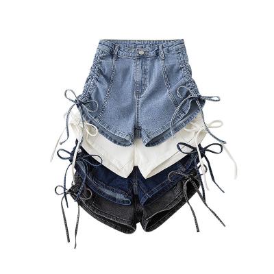 China Factory Customized Summer Denim Shorts Women Wide Leg Loose Pants Women for sale