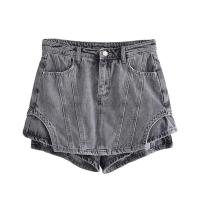 China Factory OEM High Waist Washed Jeans Fashion Street Shorts Culottes For Women for sale