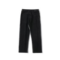 China OEM Strap Washed Jeans Low MOQ Wide Leg Pants Denim Clothing Manufacturer for sale