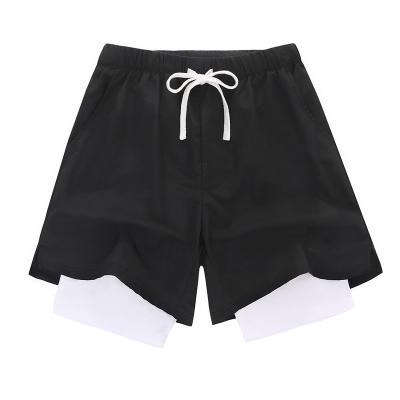 China 2022 New Fake Two Piece Sports Casual Basketball Shorts Sports Pants Men for sale