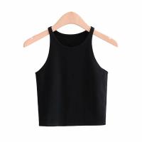 China The New Summer 2022 Round Neck Sleeveless Vest In Solid Color for sale