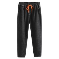 China OEM Factory Casual Woman Drawstring Waist Jogger Denim Jean for sale
