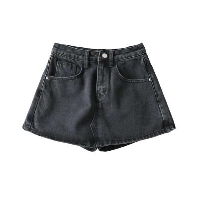 China Factory Customized European Summer Vintage High Waist Denim Short for sale