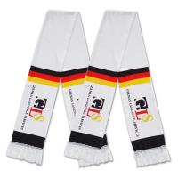 China Oem Factory Manufacturer Custom Logo National Soccer Scarf Qatar Espana Brazil Portugal France for sale