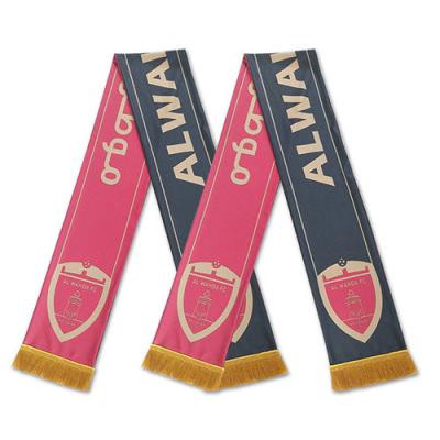 China Oem Factory Manufacturer Custom Logo National Soccer Scarf Qatar Espana Brazil Portugal France for sale
