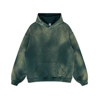 China Oem Man Fleece Heavy Material Positivity Vintage Oversized Pullover Hoodie for sale