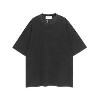 China OEM maufactory  Letter print short -sleeved T -shirt men's summer round neck half -sleeved European and American trend for sale