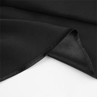 China Ladies Summer Black Halter Nightdress Loose Ice Silk Short Pajamas With Feather for sale