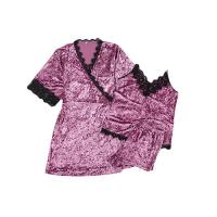 China 2021 Fashionable Short Tank Top Sexy Lace Bathrobe For Women Home Wear for sale