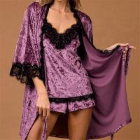 China 2021 Fashionable Short Tank Top Sexy Lace Bathrobe For Women Home Wear for sale