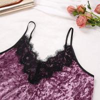 China 2021 Fashionable Short Tank Top Sexy Lace Bathrobe For Women Home Wear for sale