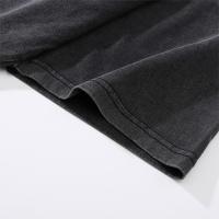 China Custom Tshirt 100%  pure cotton loose causal short T-shirt wash water for men for sale