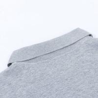 China 80% Cotton Simple Solid Color Letter Embroidered Short Sleeve Polo T-Shirt For Men for sale