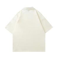 China Custom 100% Pure Cotton Letter Printed Polo Shirt Short Sleeved T-Shirt For Men for sale