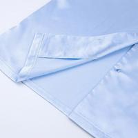 China OEM maufactory  Spring European And American Pajamas Silk Long Sleeved Pajamas Turn Over Neck for sale