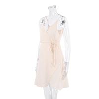 China OEM maufactory  Summer Suspender Nighttime Wrapped Sexy Double Layer Gauze Pajamas Ladies' Home Service for sale