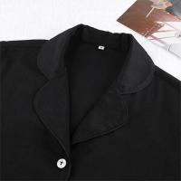 China OEM maufactory  Autumn Long Sleeved Ostrich Hair Pajamas Cotton Silk Trousers Suits Outside Wearing for sale