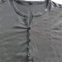 China 2021 Trend Fashionable Solid Short T-Shirt For Men V-Neck T-Shirt For Men for sale