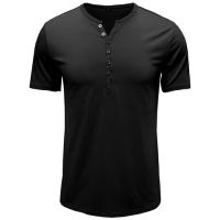China 2021 Trend Fashionable Solid Short T-Shirt For Men V-Neck T-Shirt For Men for sale