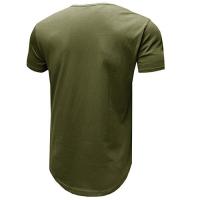 China OEM maufactory  Summer Round Collar Solid Color T Shirt Male Loose Short Sleeve for sale