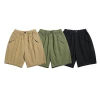China OEM maufactory  Summer men's solid color front bag shorts  loose straight tube work pants for sale