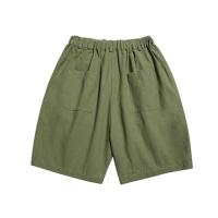 China OEM maufactory  Summer men's solid color front bag shorts  loose straight tube work pants for sale