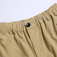 China OEM maufactory  Summer men's solid color front bag shorts  loose straight tube work pants for sale