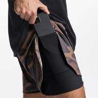 China OEM maufactory  European and American men's casual double -layer shorts in summer sports fitness running for sale