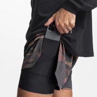 China OEM maufactory  European and American men's casual double -layer shorts in summer sports fitness running for sale