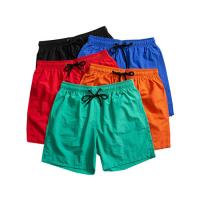 China Summer 95% Polyester Men'S Casual Shorts Candy Color Beach Pants For Men Women for sale