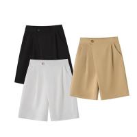 China OEM maufactory  Summer New Polyester Five Point Pants Straight Panties Casual for sale