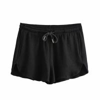 China OEM maufactory  Summer Home Casual Wide Leg Pants Female BM Thread Elastic Loose Waist Sports Shorts for sale