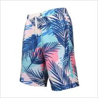 China OEM maufactory  Summer Beach Print Polyester Shorts Quick Dry For Men Shipping By Sea for sale