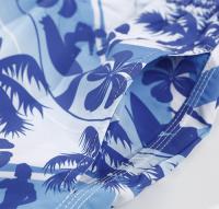 China Beach Summer Elastic Waist Men'S Blue Coconut Tree Five Point Shorts Quick Drying for sale