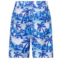China Beach Summer Elastic Waist Men'S Blue Coconut Tree Five Point Shorts Quick Drying for sale
