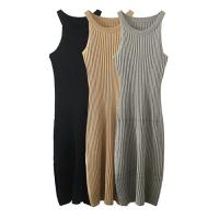 China OEM maufactory  Summer Narrow Shoulder Vest Skirt Sleeveless New Side Split Pits Sexy Hip Skirt for sale
