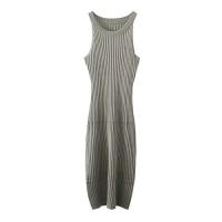 China OEM maufactory  Summer Narrow Shoulder Vest Skirt Sleeveless New Side Split Pits Sexy Hip Skirt for sale