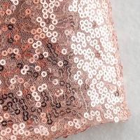 China OEM maufactory  Sexy Sleeveless Temperament Sequins Polyester Skirt V Neck Skirt Dress for sale