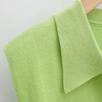 China Fashionable Style Polo Neck Buttock Skirt Open Knit Short Dress For Women for sale